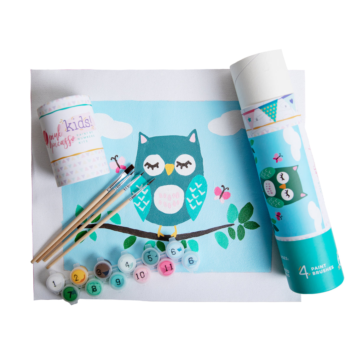Owl Art Kit | Owl Art for Kids | Pink Picasso Kits